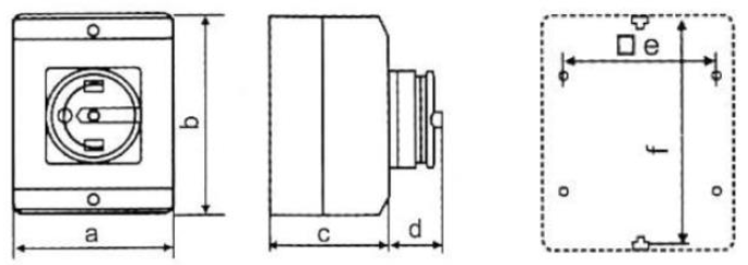 20A 4 Pole Rotary Isolator, AC Current, Larger Bodied - Termination ...