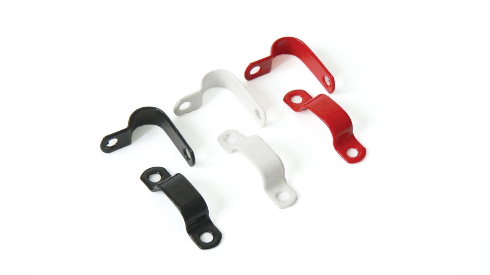MICC Coated Red P Clips 10.6-11.7mm Ø Range - Termination Technology Ltd