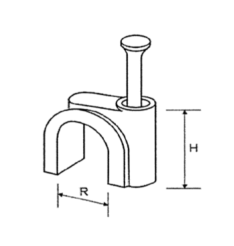 20mm Round Clip, Black - Termination Technology Ltd